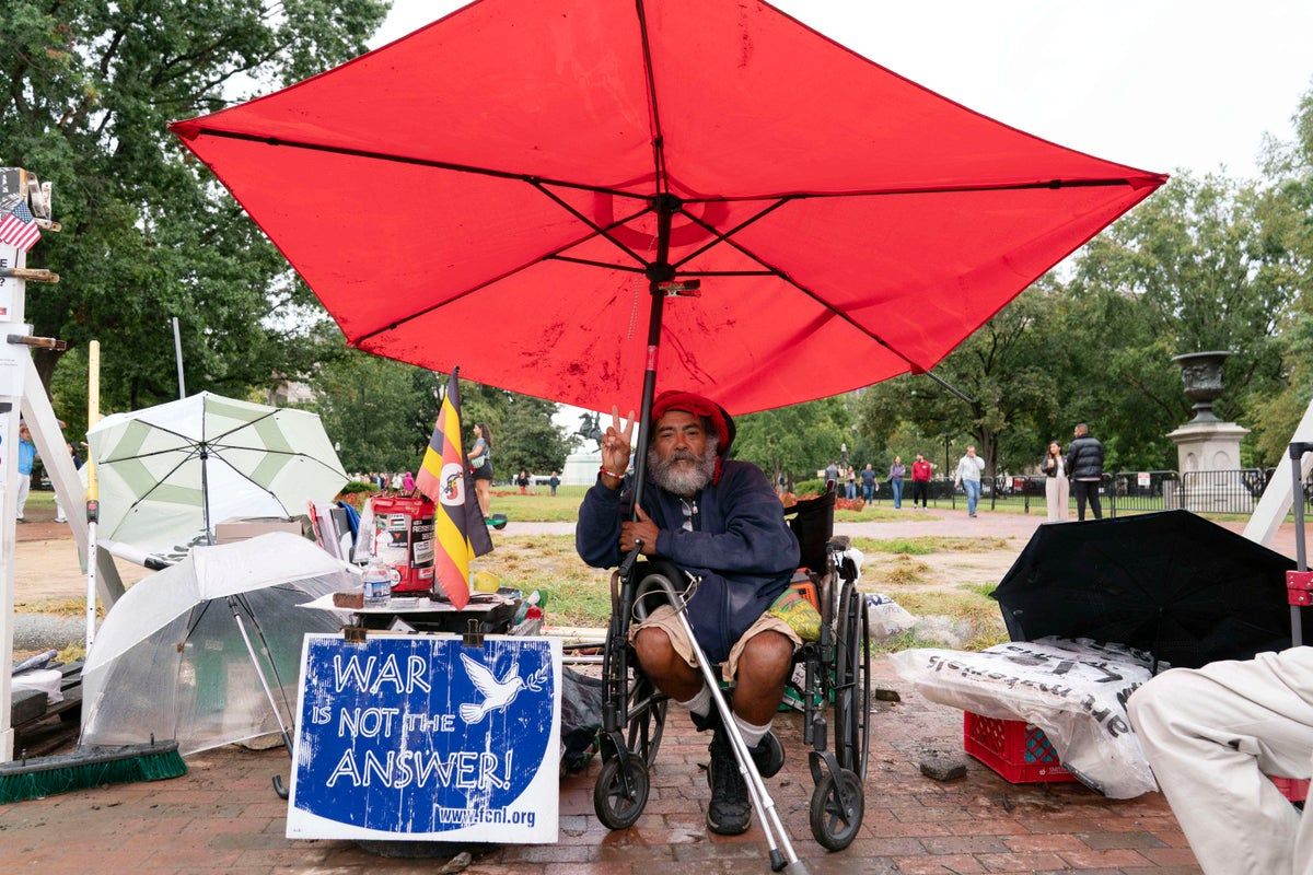 Long-standing peace vigil opposite White House…