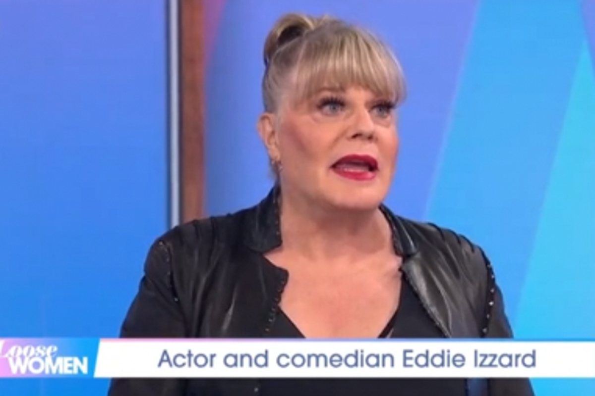 Eddie Izzard fights back tears as she opens up on…