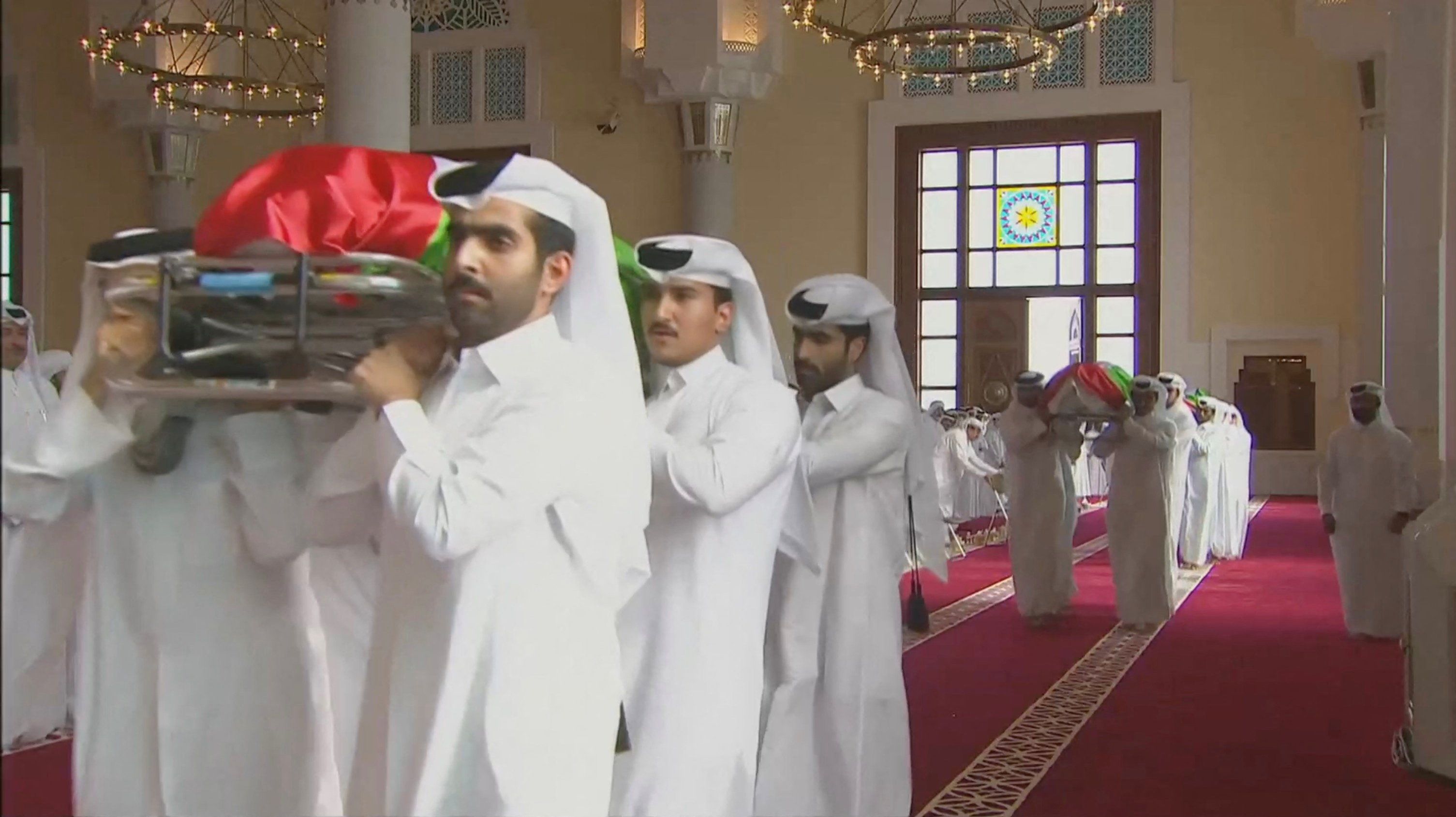 Qatar holds funeral for victims of Israeli attack amid…