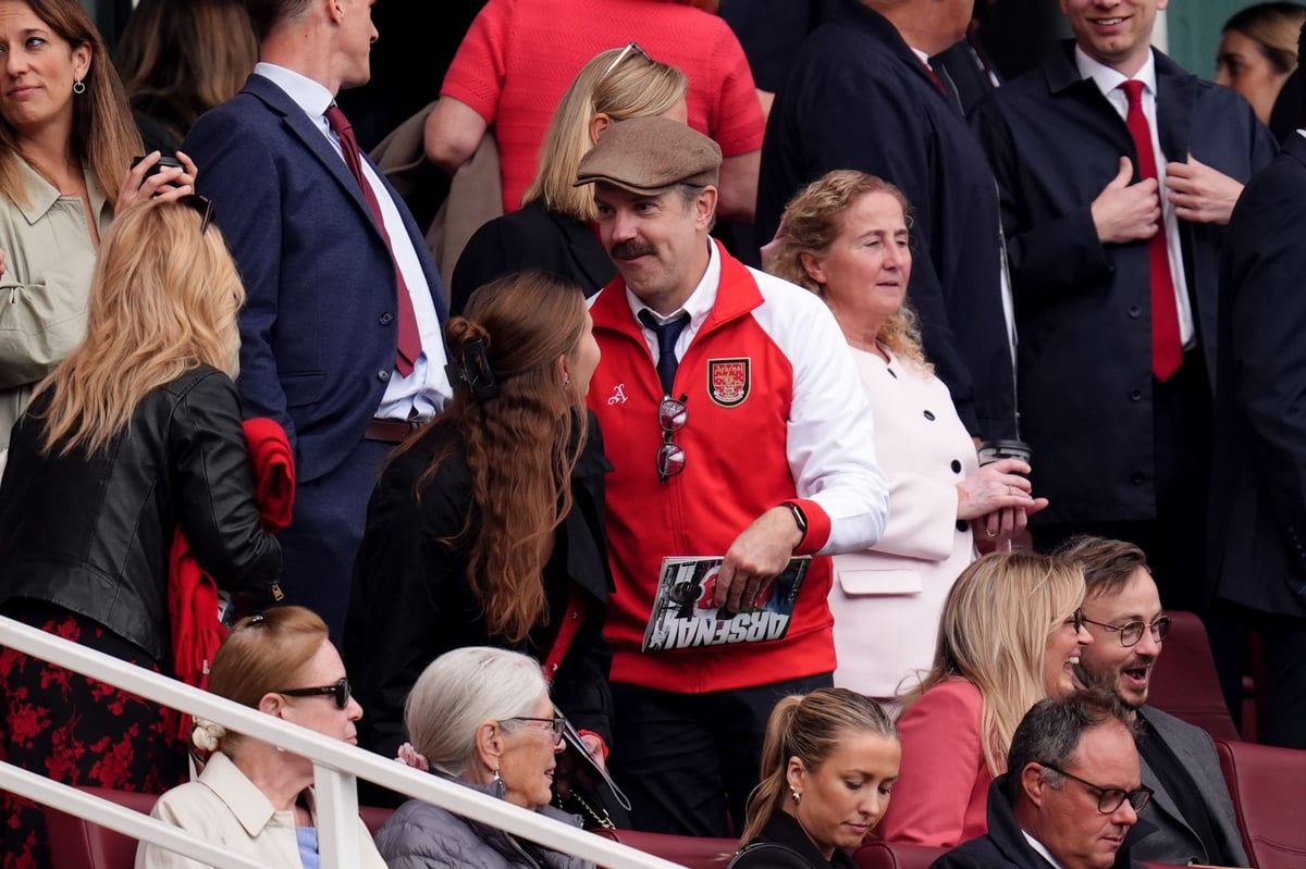 Ted Lasso star Jason Sudeikis watches Arsenal’s win…