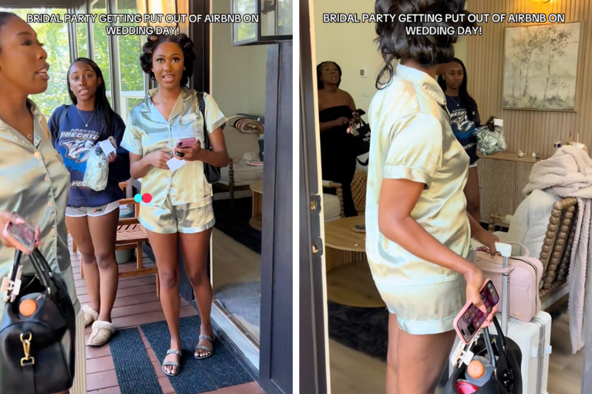 A bride went viral on TikTok after she was kicked out…