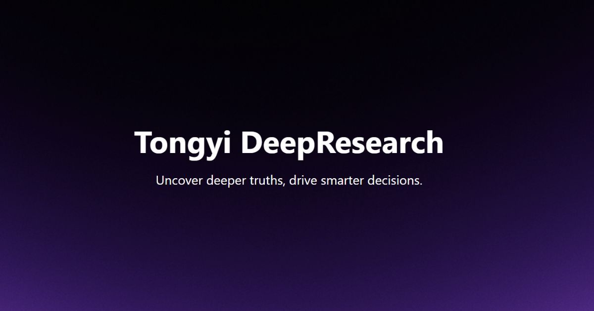 Alibaba’s Tongyi DeepResearch Challenges OpenAI: 5…