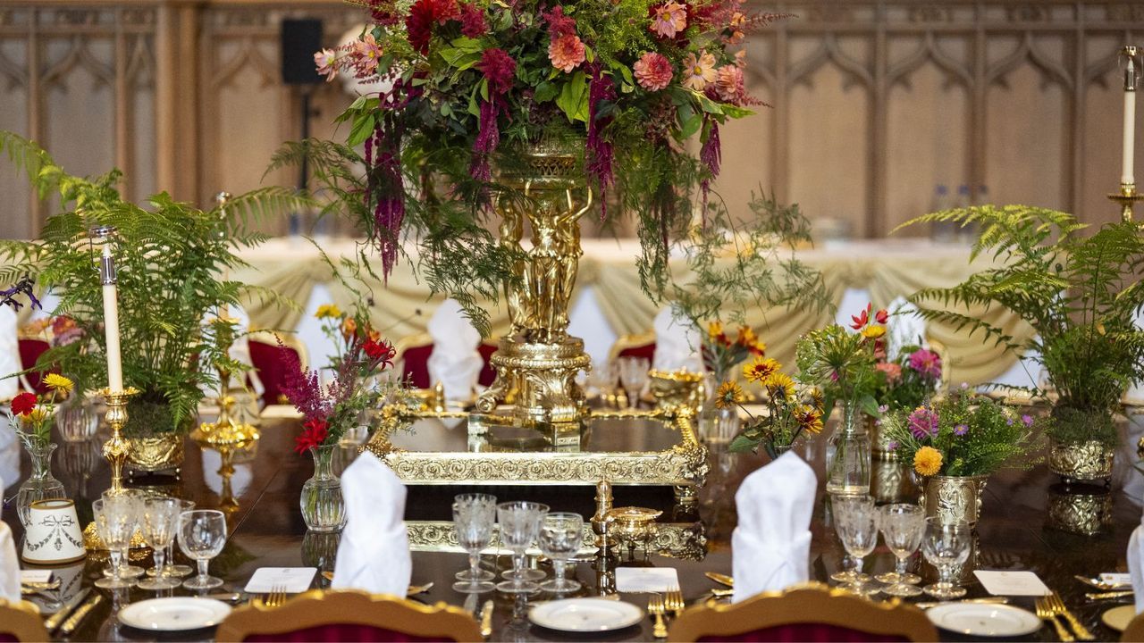 Inside the royal state banquet: Where fall-inspired…