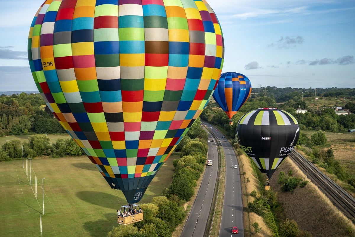 Horror as man ‘jumps’ from hot air balloon before body…