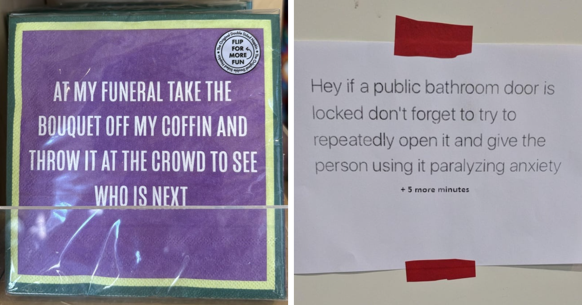 92 Hilariously Random Notes, Signs, And Messages That…