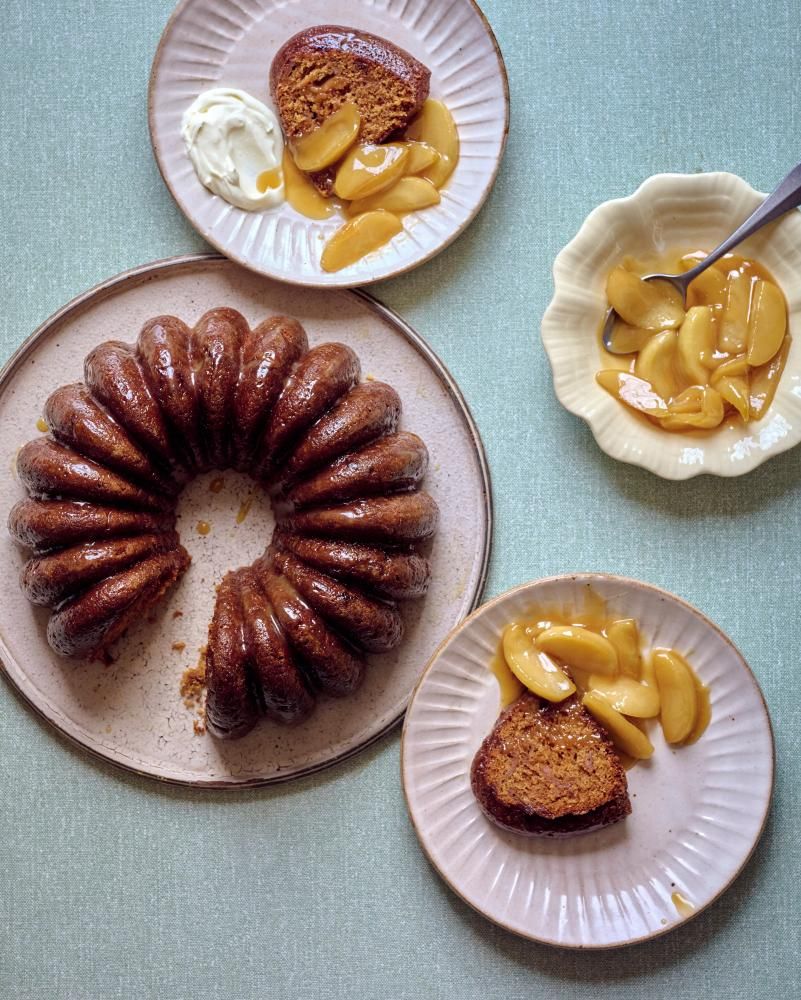 Helen Goh’s recipe for toffee apple pudding cake