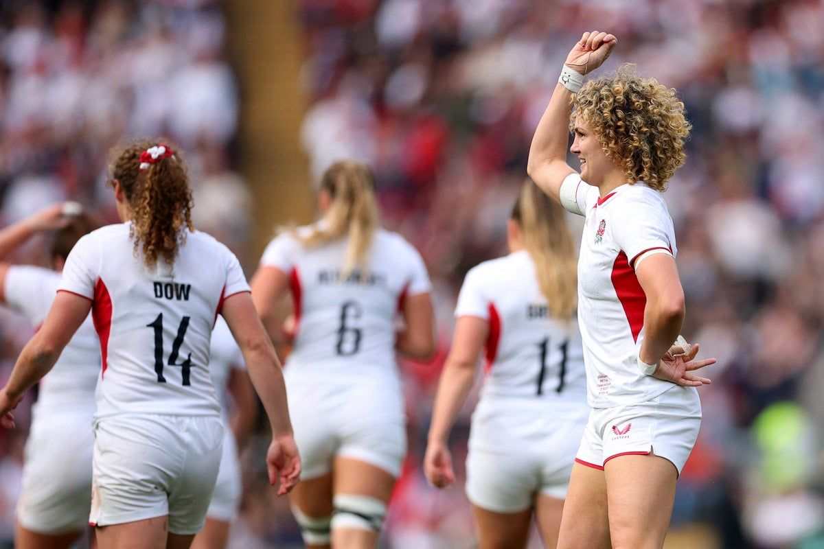 England to celebrate Women’s Rugby World Cup win with…