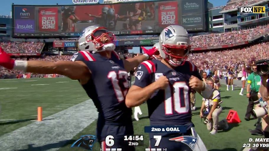 Sports Illustrated - Drake Maye Hits Cam Newton's…