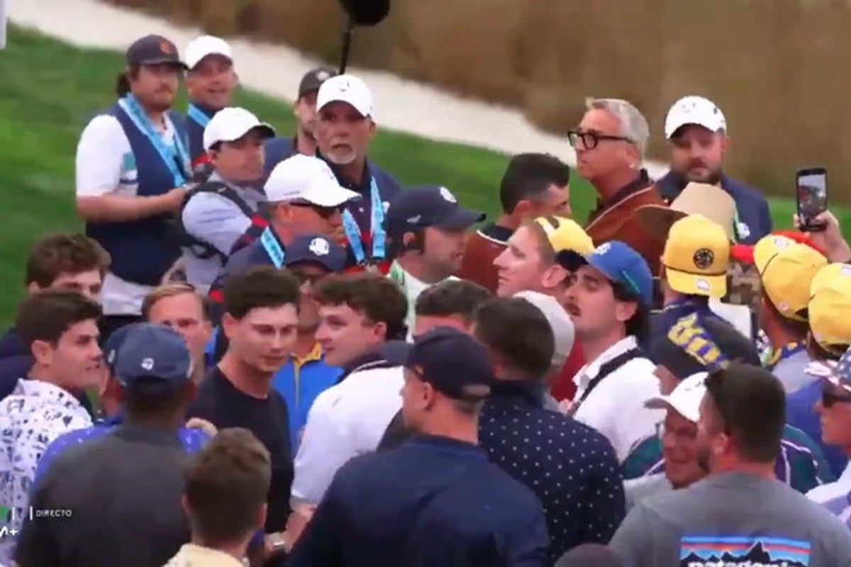 Rory McIlroy held back after wife Erica hit by beer…