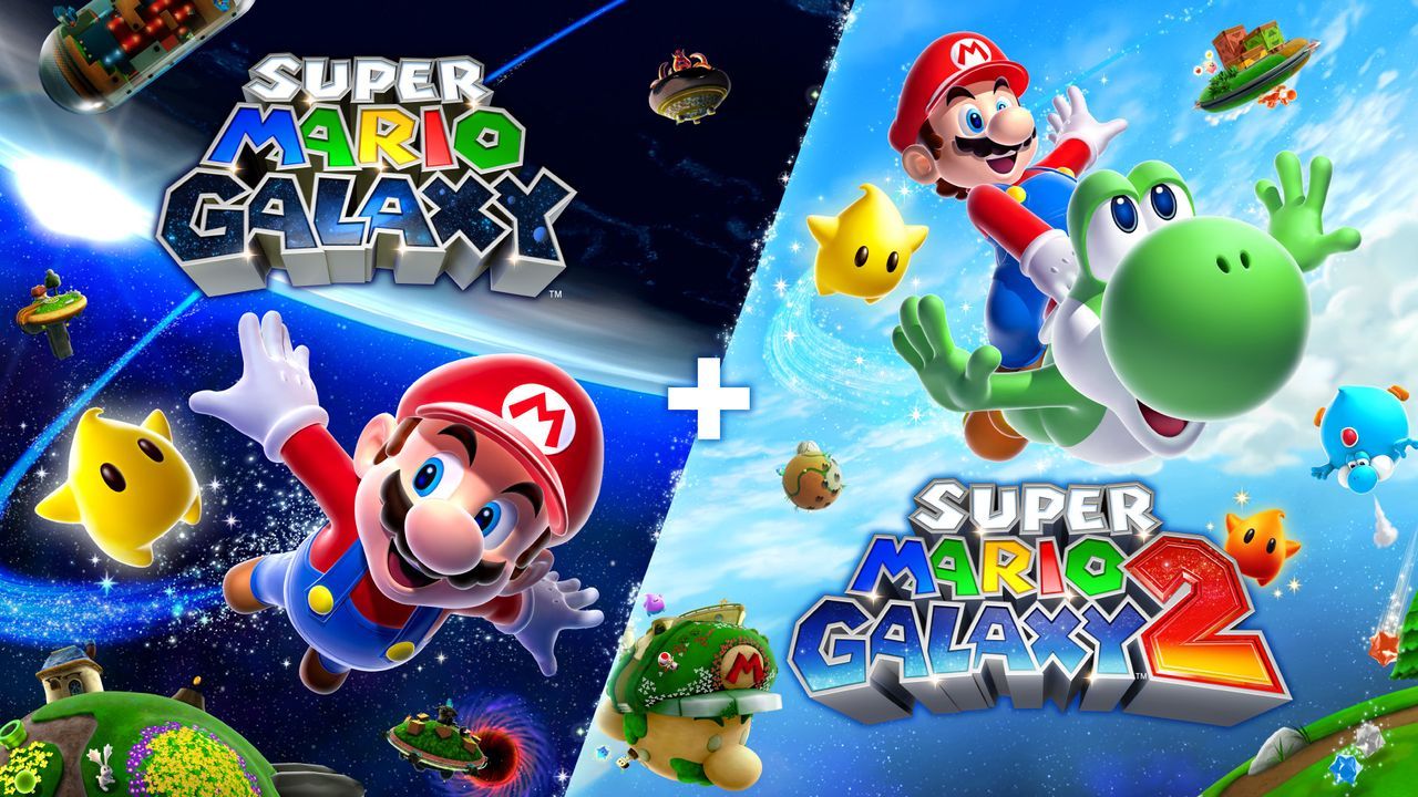 Super Mario Galaxy and Super Mario Galaxy 2 are as…
