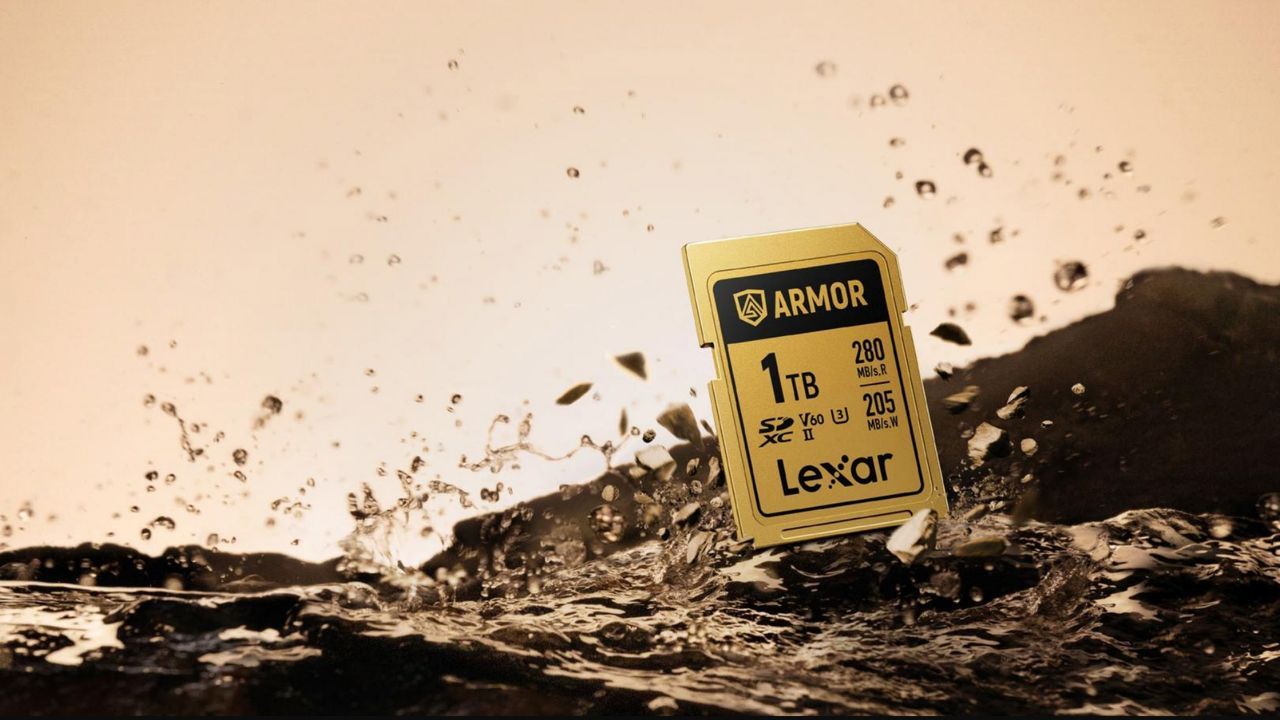 Lexar launches a 1TB Armor Gold SDXC UHS-II memory…