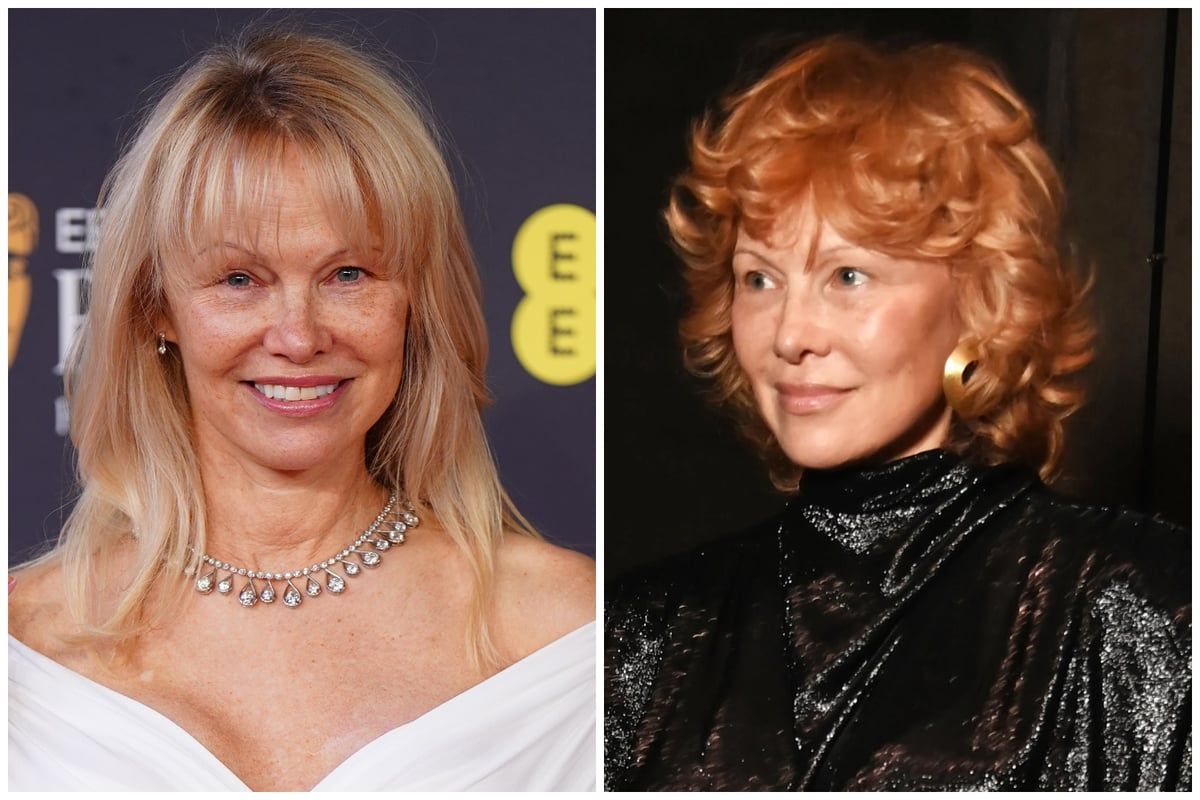 Pamela Anderson debuts red hair as she joins Anna…