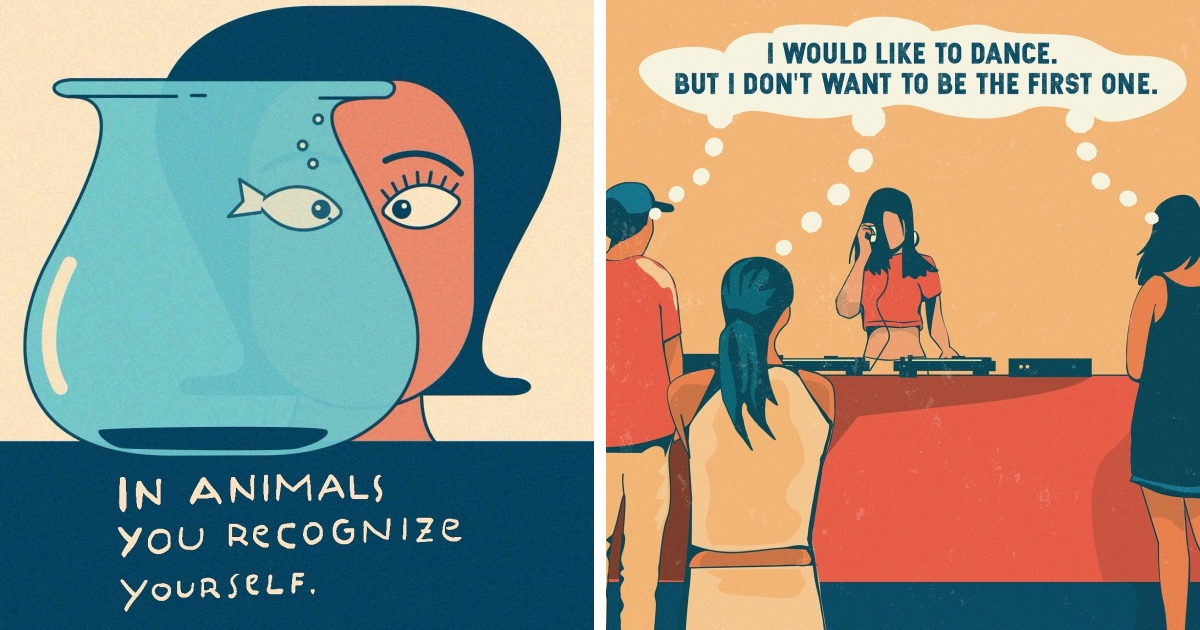 Artist Creates Candid Illustrations That Might Make…