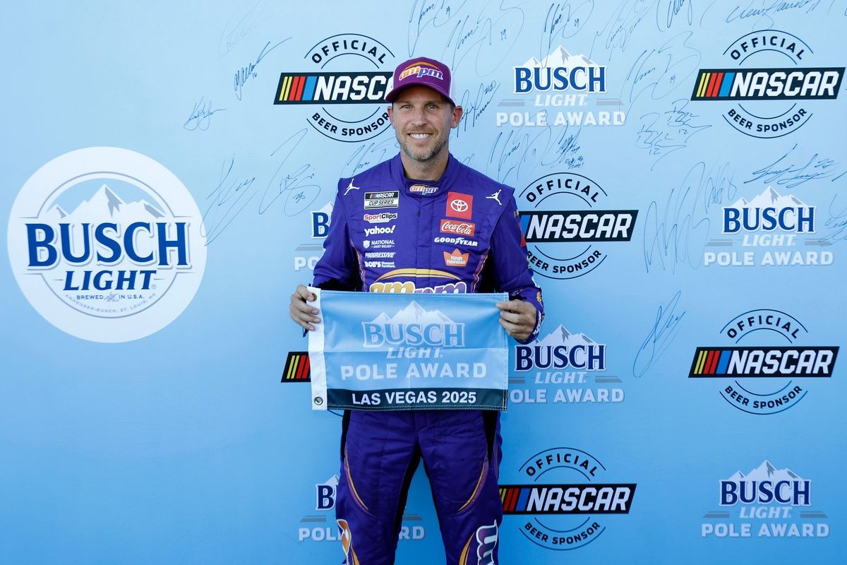 Denny Hamlin earns Las Vegas NASCAR Cup pole in JGR…