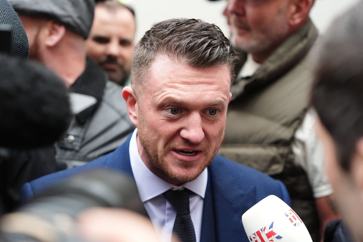 Tommy Robinson ‘stopped by police at border in Bentley…