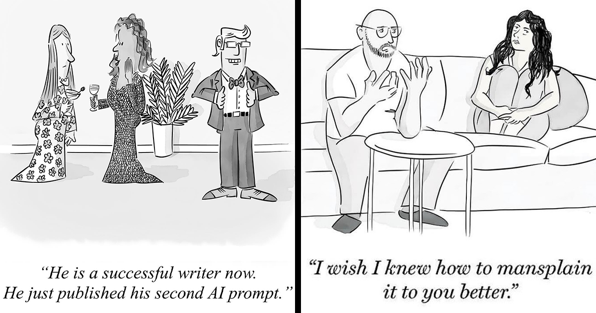 This Artist Creates Funny One-Panel Comics That Might…