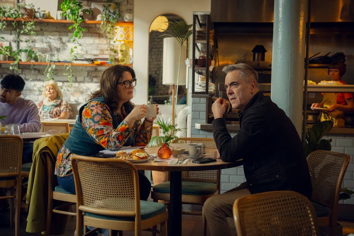 Ruth Jones seen with James Nesbitt in new pictures…