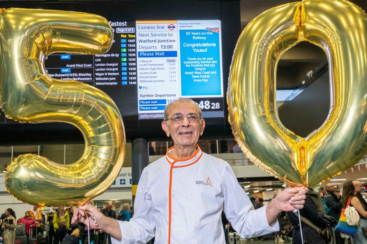 Train chef celebrates 50 years on the railway and says…