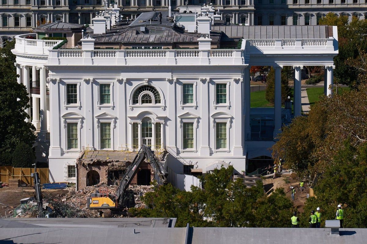 Photos reveal shocking destruction of East Wing as…
