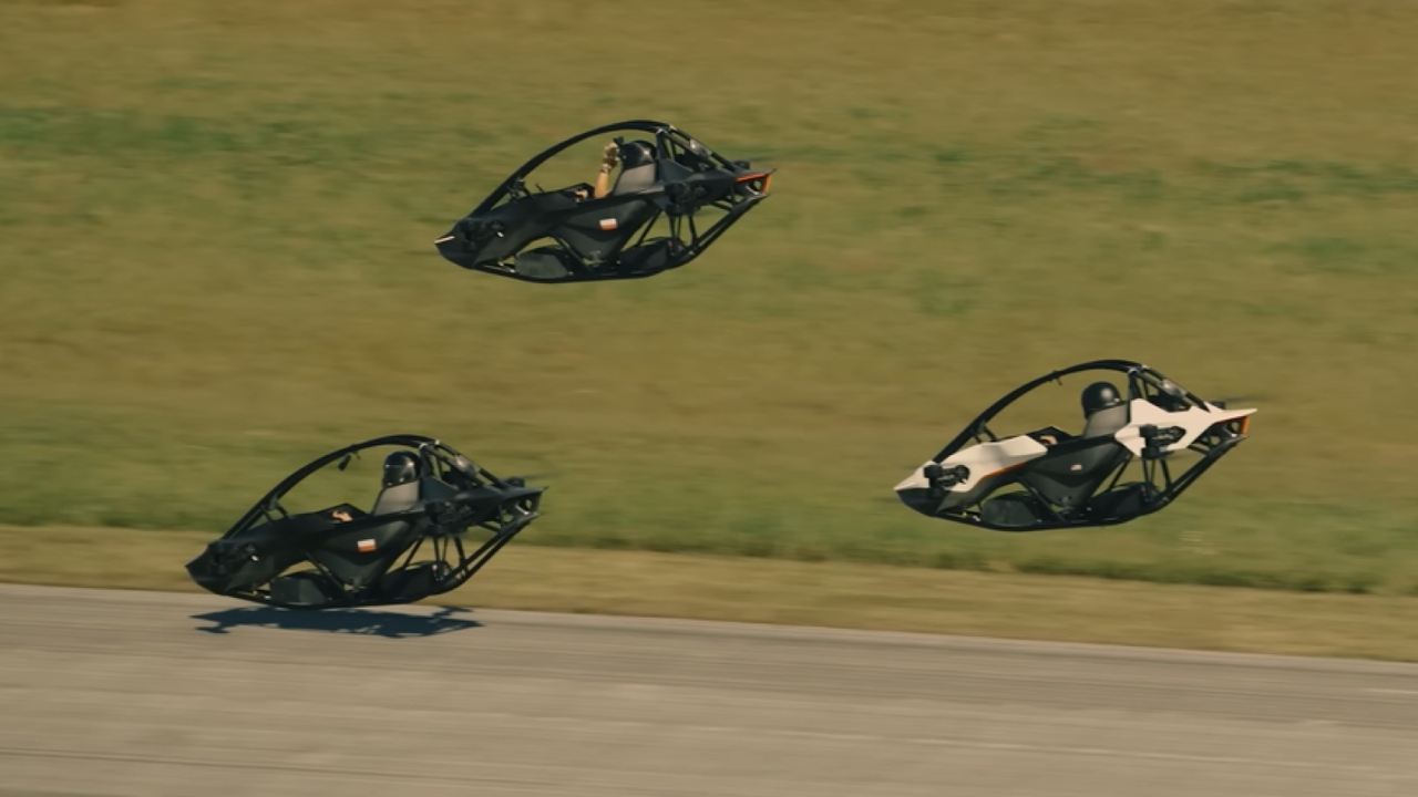 Watch four flying cars go toe-to-toe in new 'Formula…