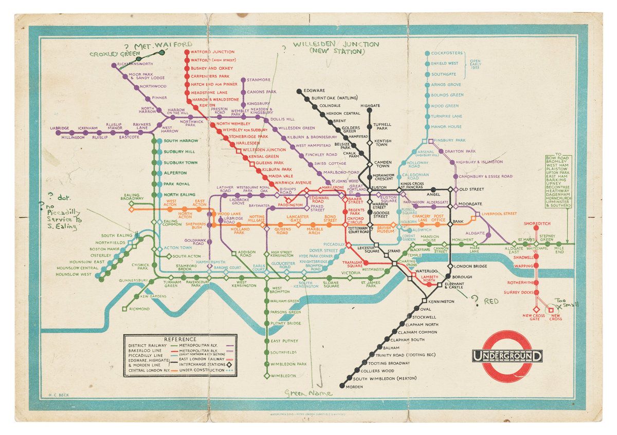 London Underground history: Rare draft version of…