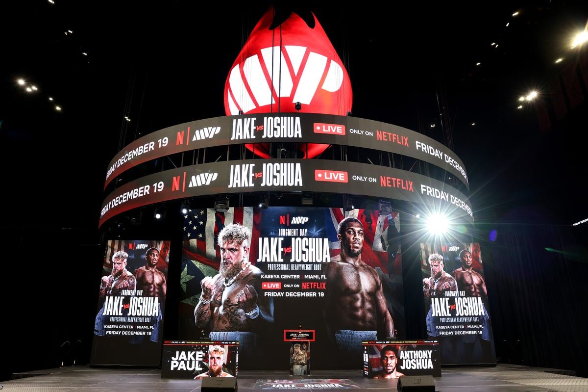 Jake Paul vs Anthony Joshua press conference LIVE:…