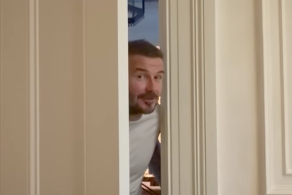 Sir David Beckham recreates viral ‘be honest’ moment…