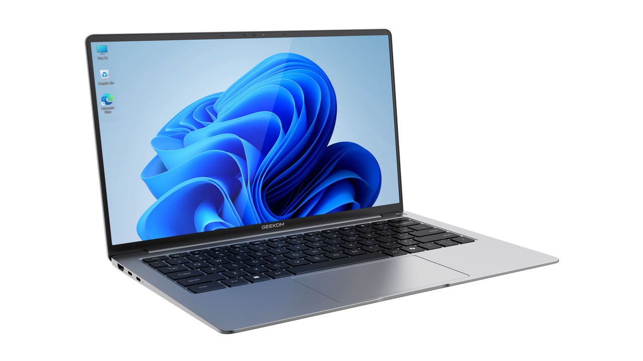 Geekom's new laptop offers a bright and wide screen,…