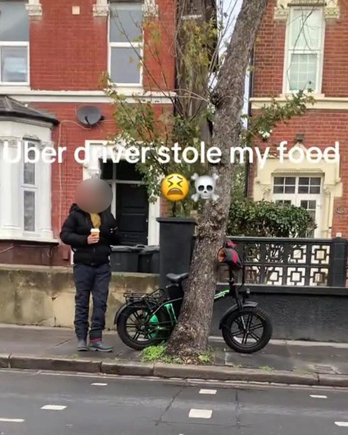 South London mum catches Uber Eats rider eating her…