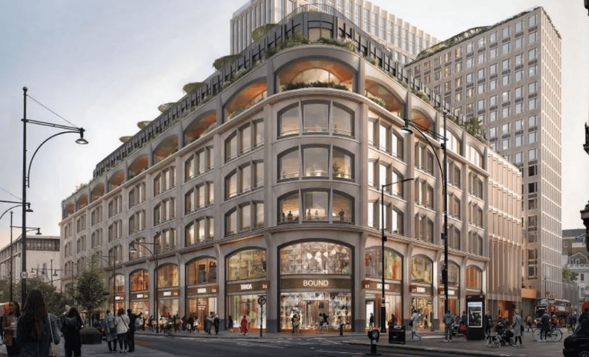 Ex-college campus next to London's Oxford Street set…