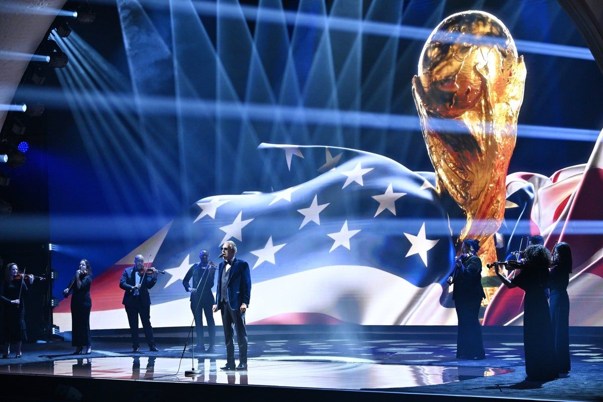 Photos of the FIFA World Cup draw for the 2026 soccer…