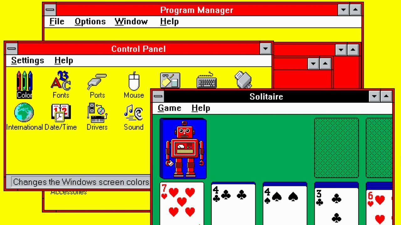 Windows 3.1 included a red and yellow 'Hot Dog Stand'…