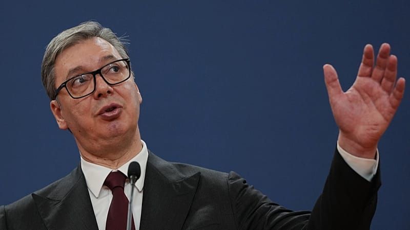 Serbia's President Vučić caught on hot mic: 'I…