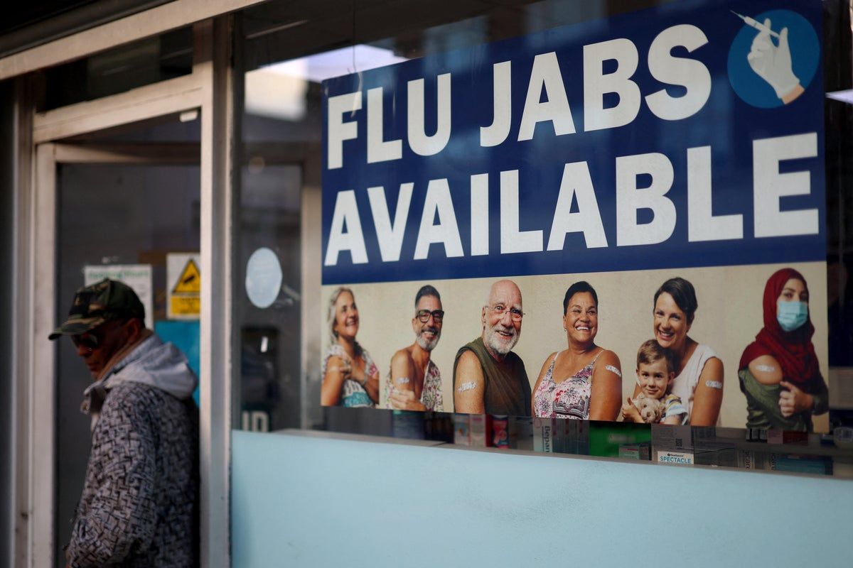 Where in the UK is most affected by the flu surge as…