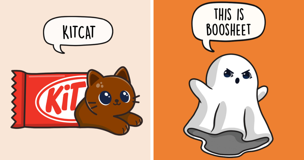 I Illustrated 44 Bad Puns To Brighten Your Day (New…