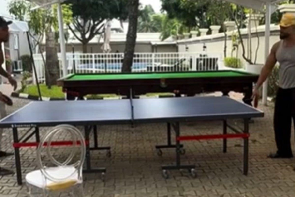 Anthony Joshua plays table tennis in social media…