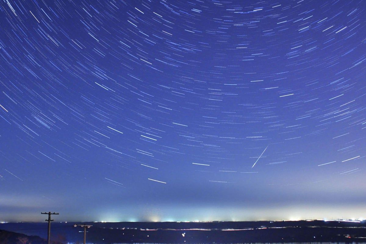 This year’s first supermoon and meteor shower to…