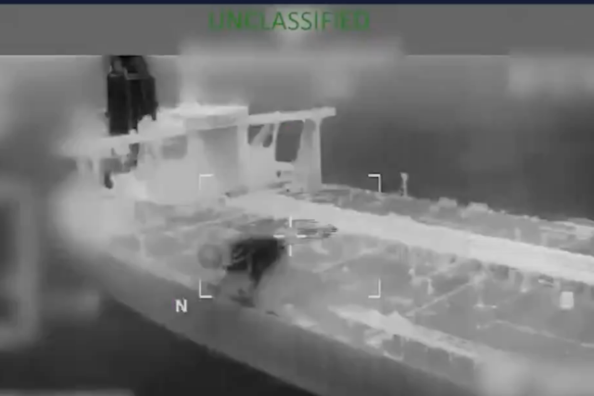 New footage shows moment US Coast Guard storm…