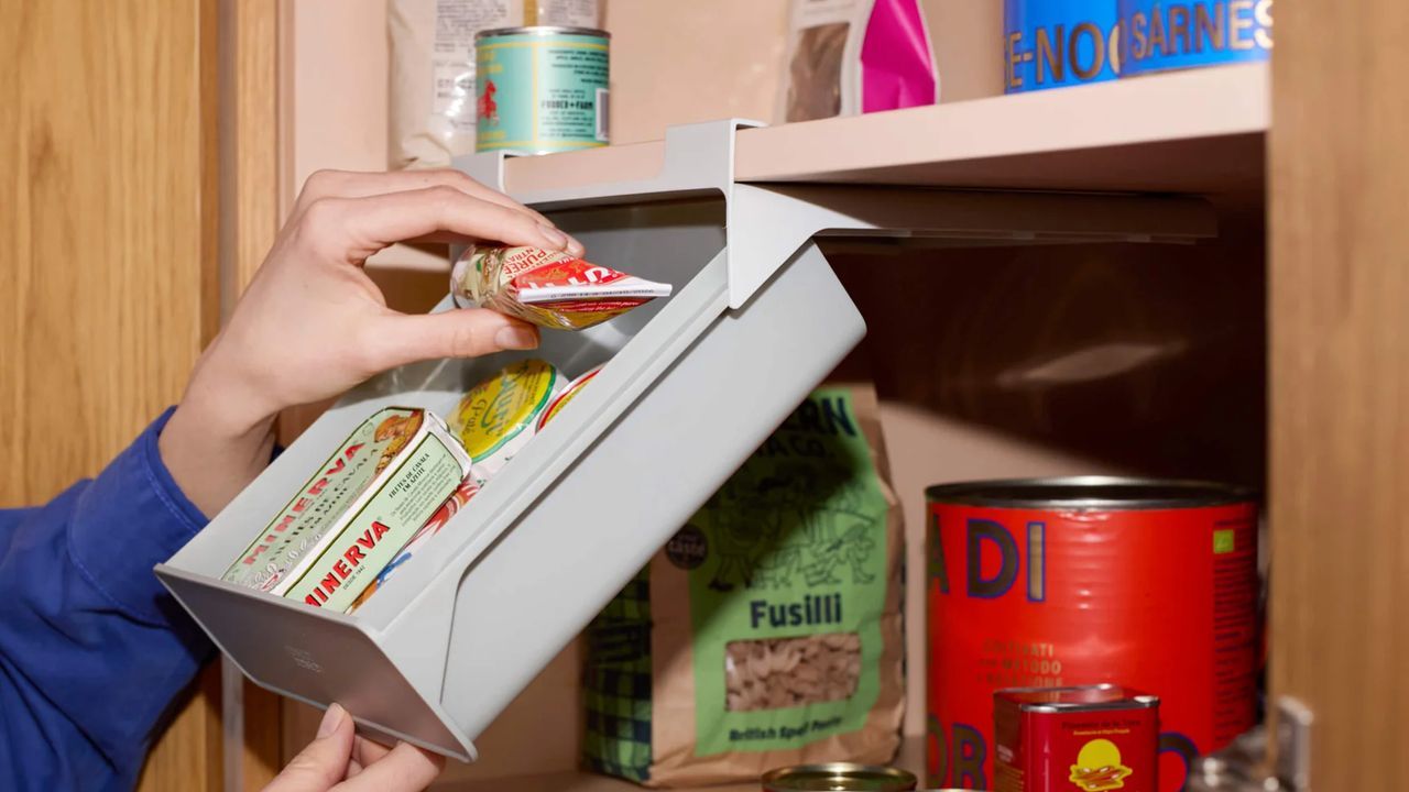 This Budget-Friendly Pull-Down Under-Shelf Drawer Has…
