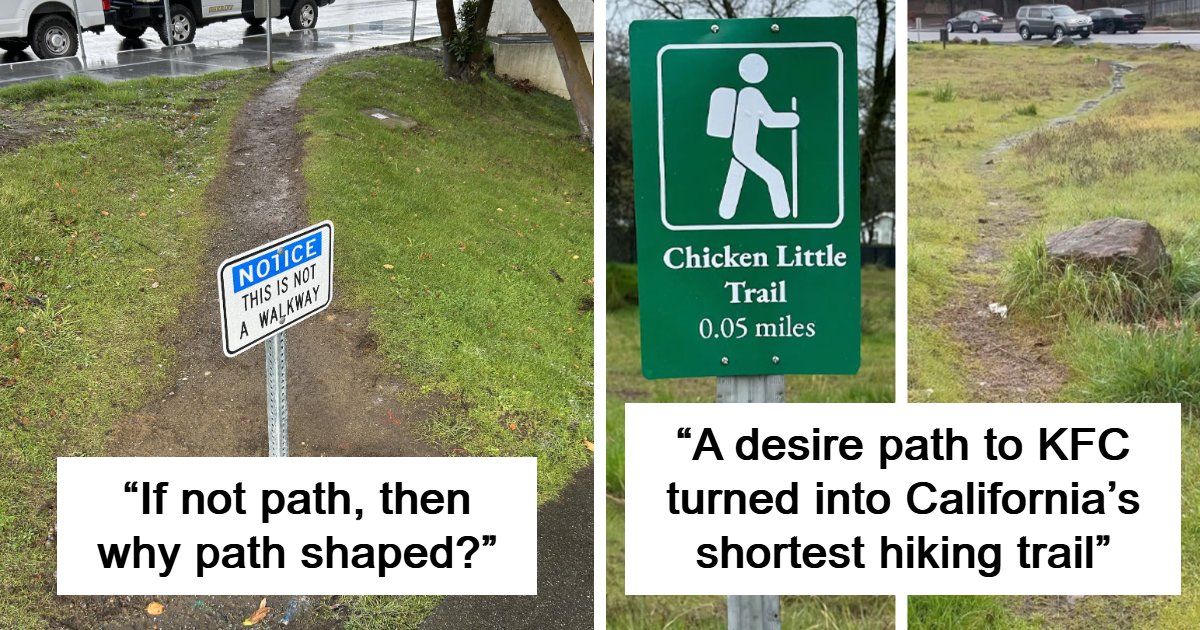94 “Desire Paths” That Show How Cities Plan In Theory…