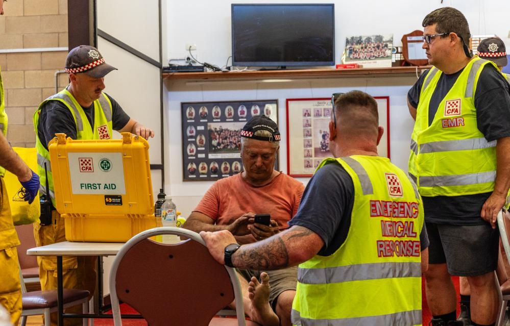CFA volunteer Simon fought the fire that destroyed his…