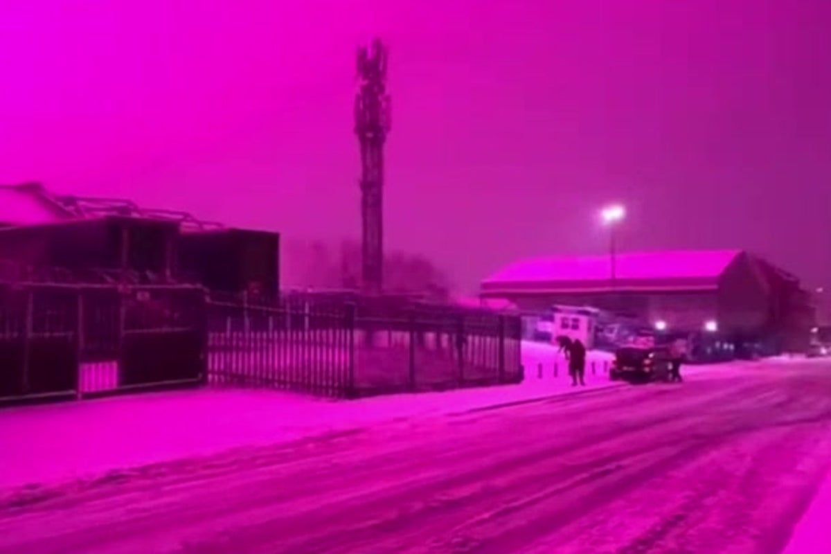 Mystery of Birmingham’s dazzling pink sky during Storm…