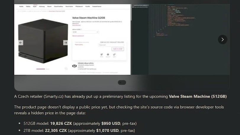 Steam Machine Price Leak From Czech Retailer Reignites…