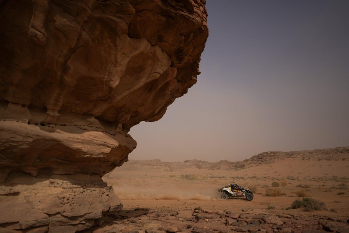 Dakar Rally moves through sweeping desert landscapes,…