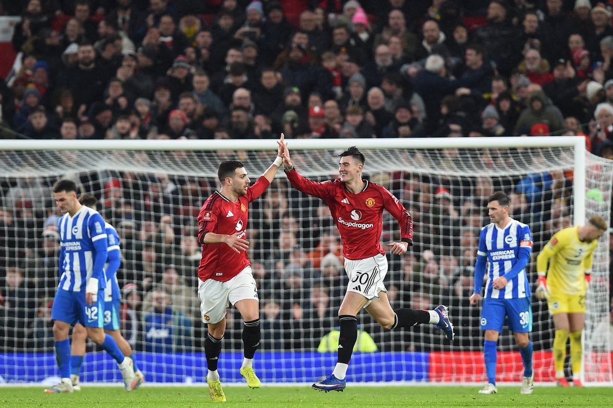 Manchester United vs Brighton LIVE: FA Cup result,…