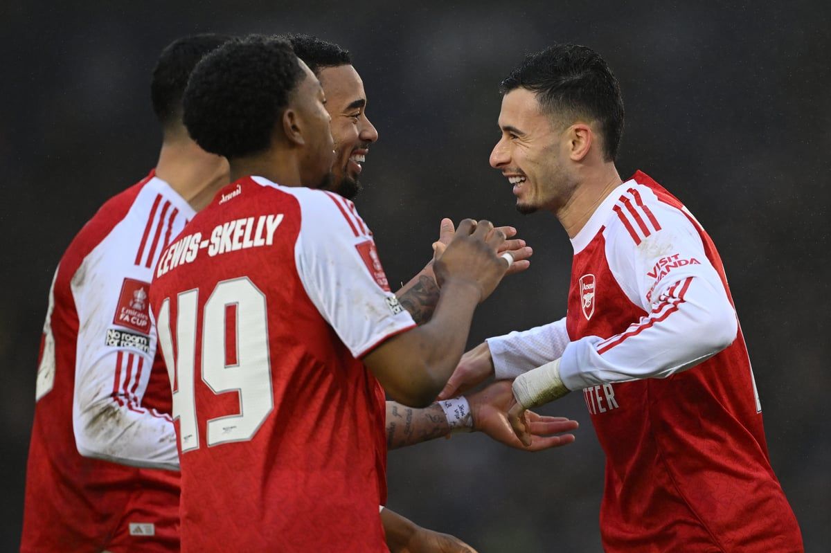 Arsenal show huge progress as rotated cup cast stand…