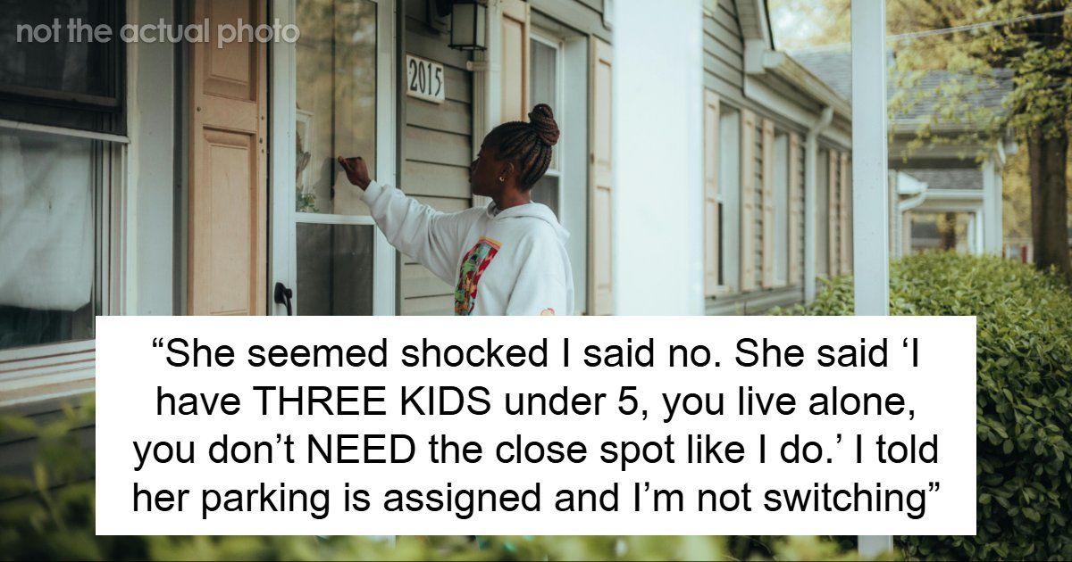 Lady Pulls The “I Have Kids” Card To Make Neighbor…