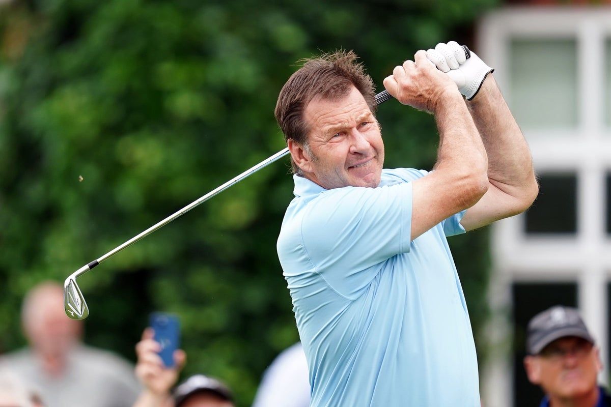 Nick Faldo returns home after undergoing open-heart…