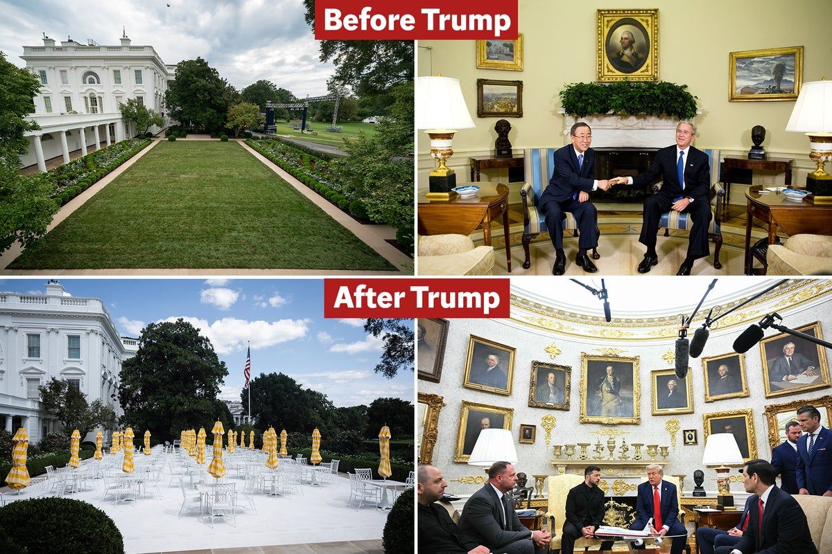 White House endures a year of gold leaf and wrecking…