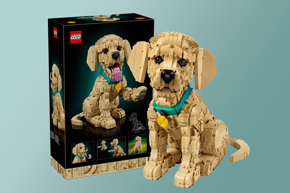 Lego announces life-size golden retriever puppy set